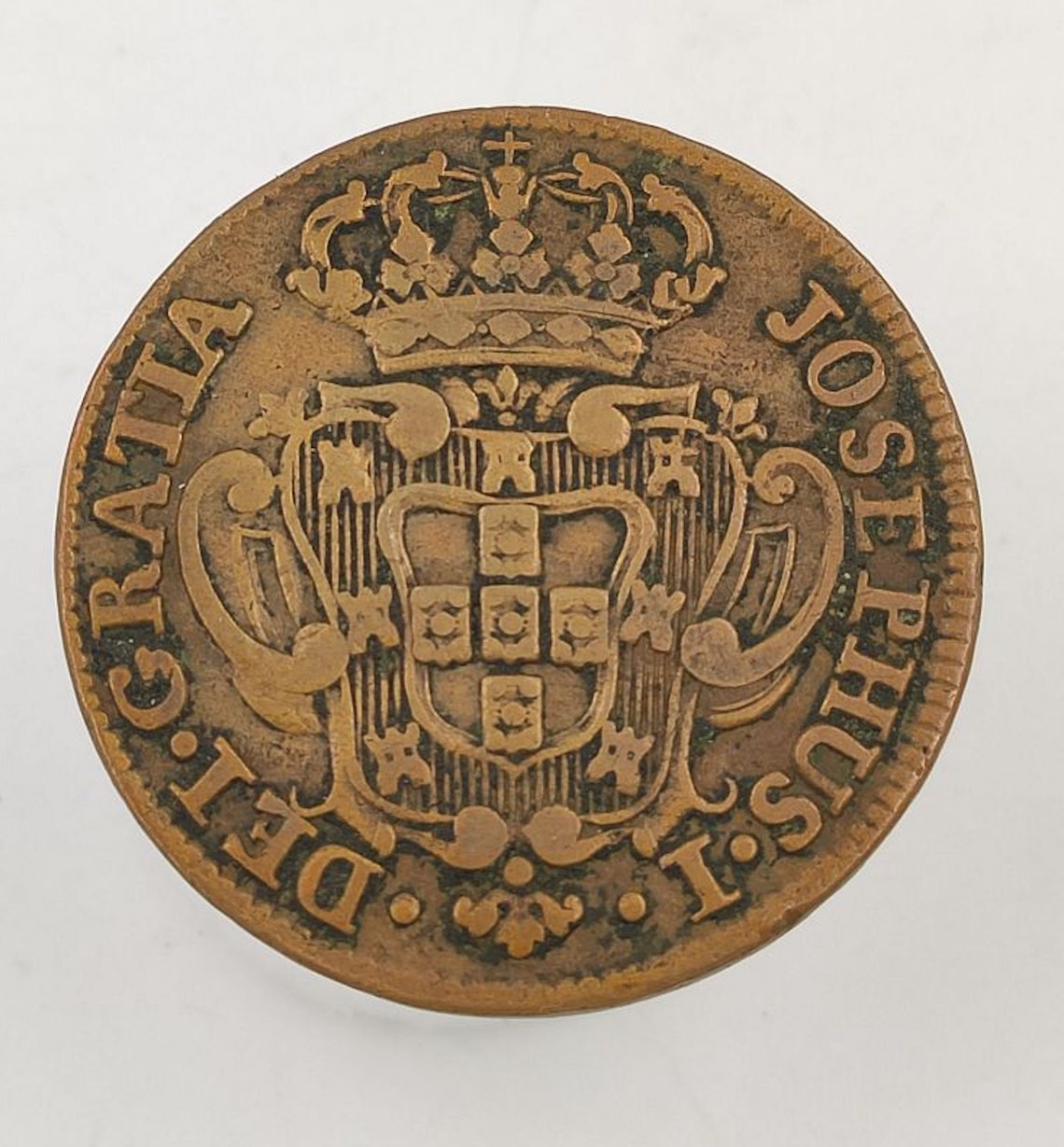 1765 Portugal 10 Réis Coin - Etsy