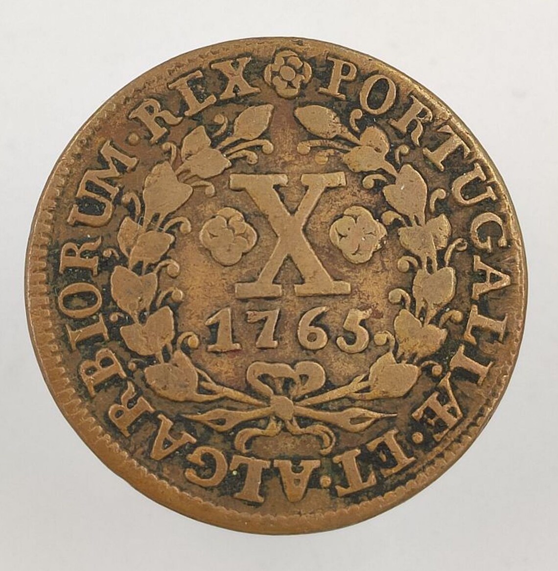 1765 Portugal 10 Réis Coin - Etsy