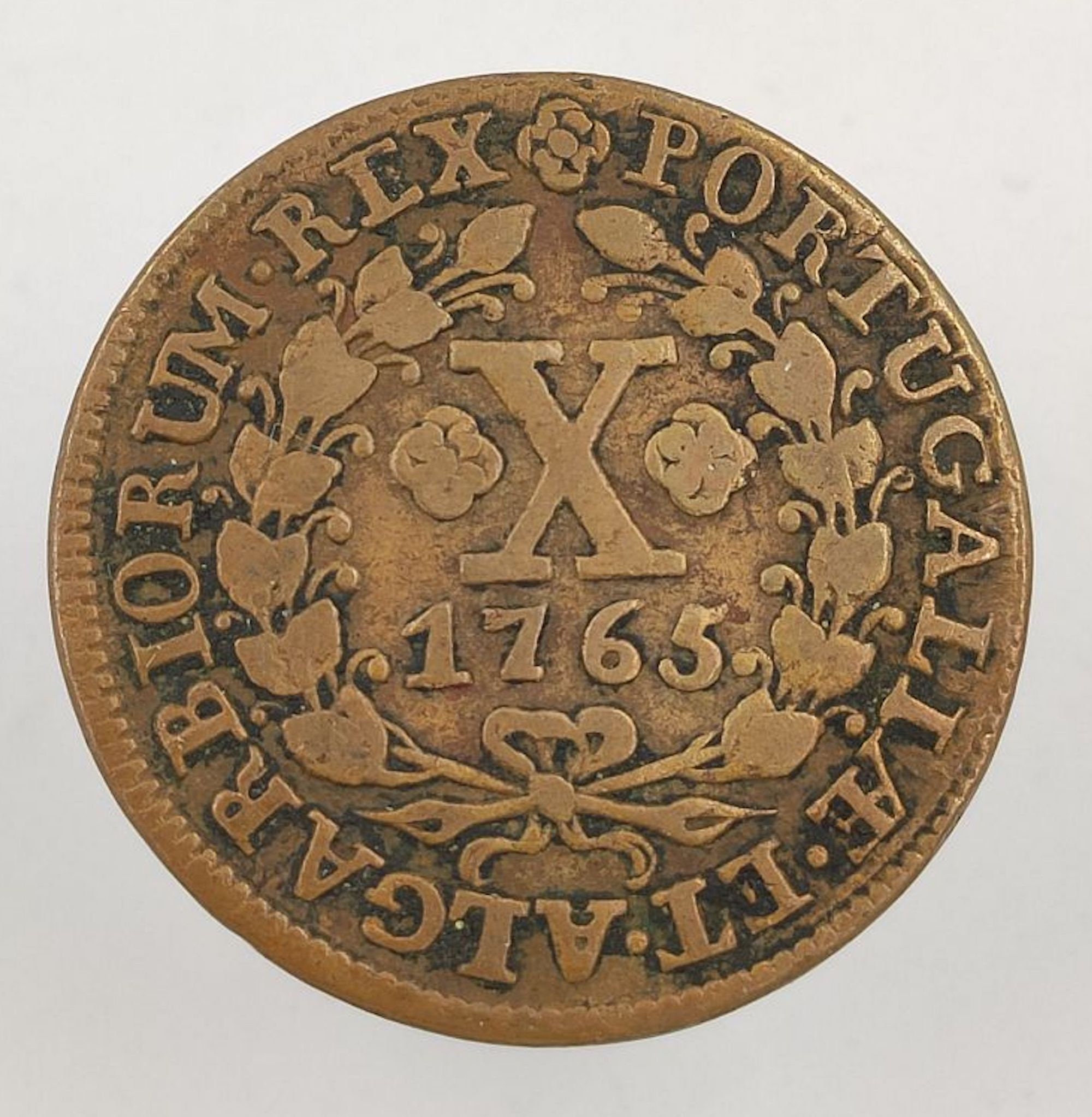 1765 Portugal 10 Réis Coin - Etsy