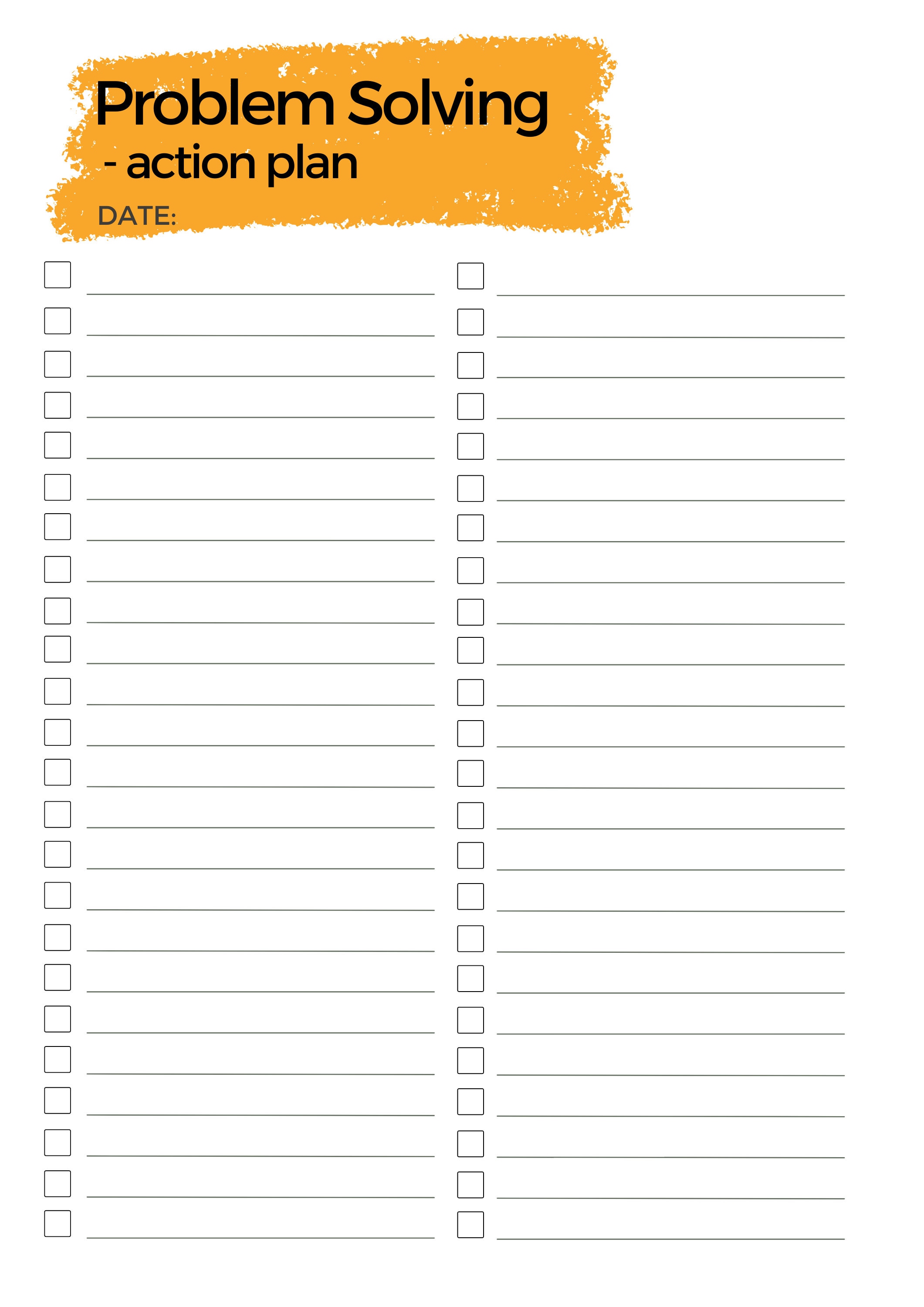 Problem Solving Steps Worksheets - Etsy