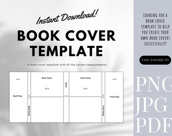 Tally Book Cover Template - Etsy