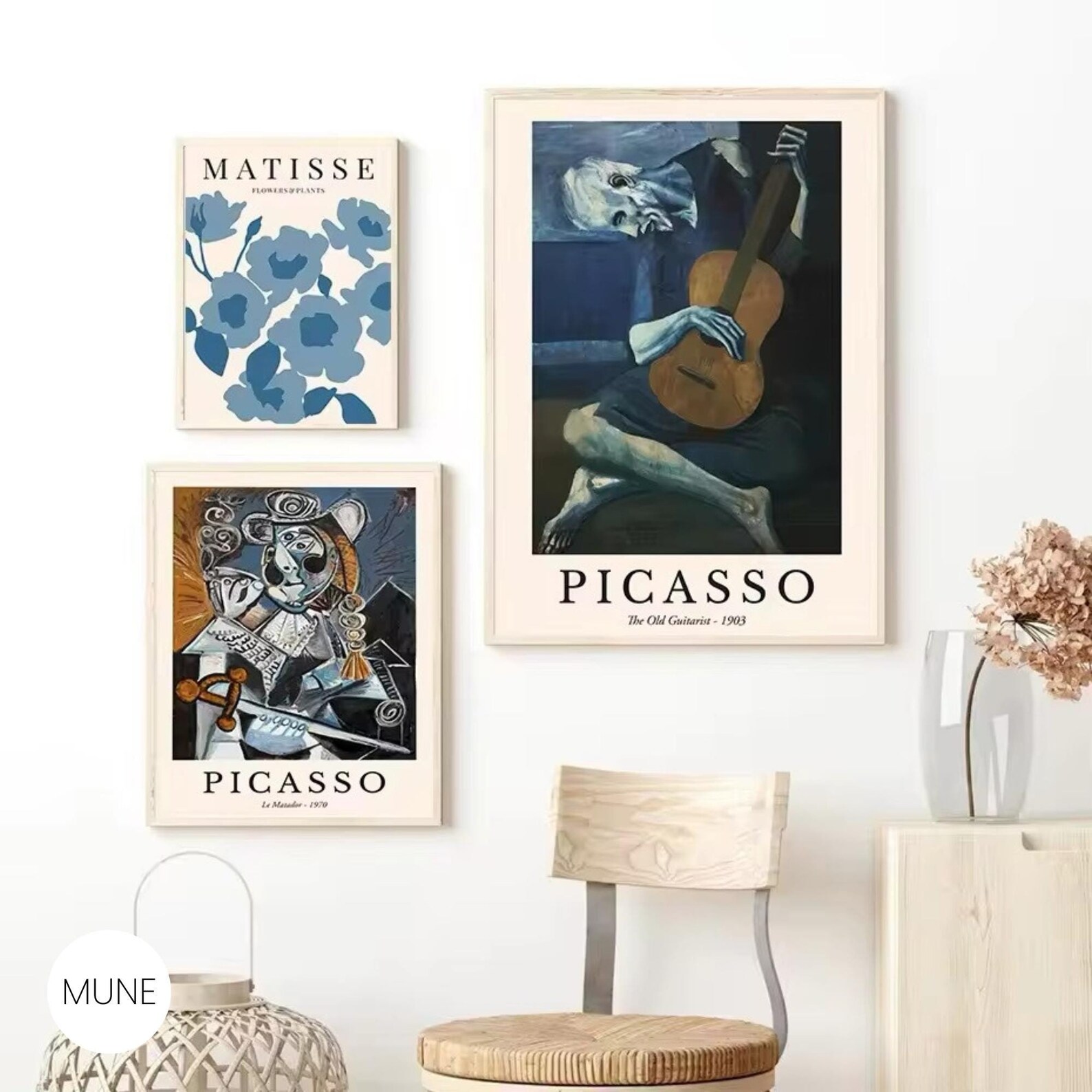 Picasso Set of 3 Prints, Pablo Picasso Abstract Art Print, Picasso ...