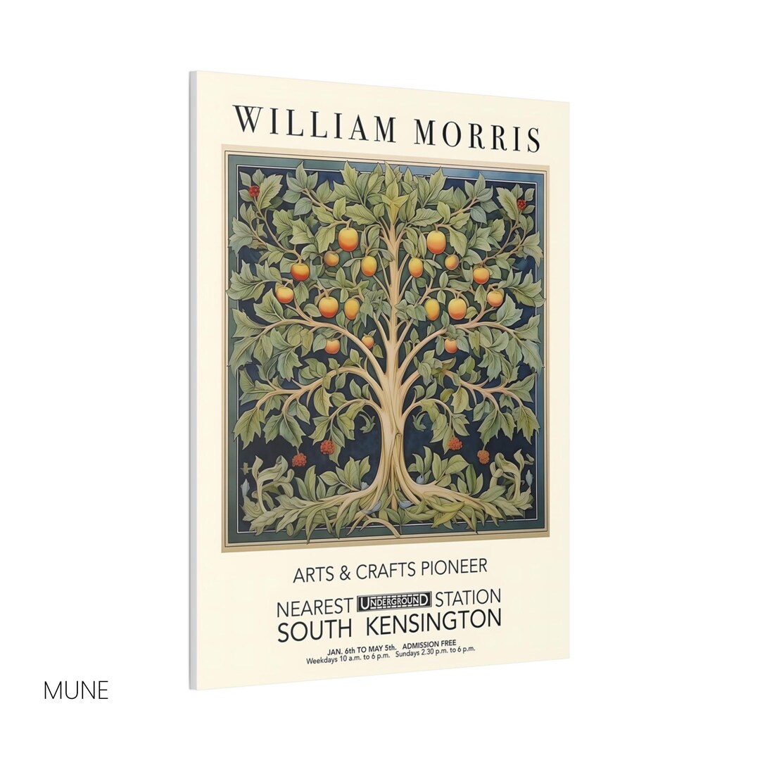 William Morris Tree Print: Vintage Botanical Art Nouveau DIY Canvas - Etsy