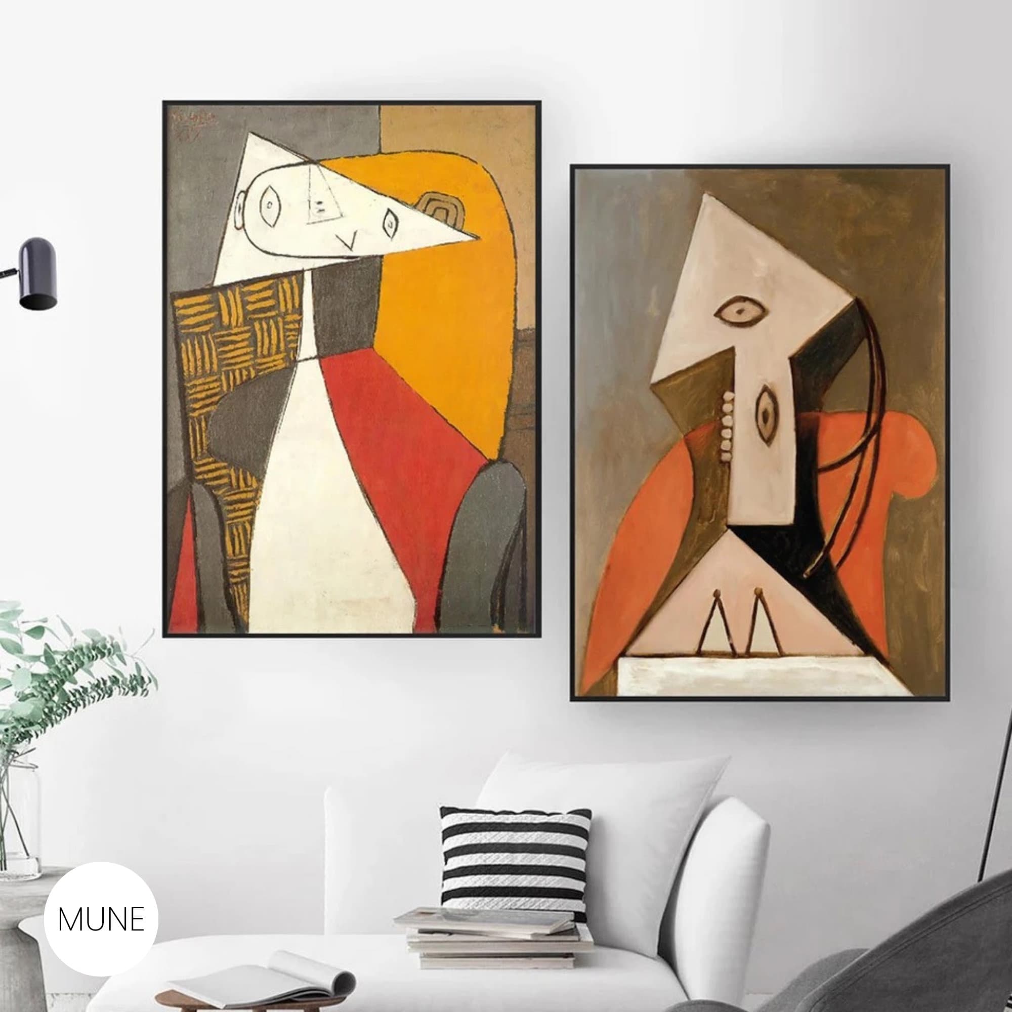 Picasso Cubism Art Print Set: Retro Modern Gallery Wall Art - Etsy