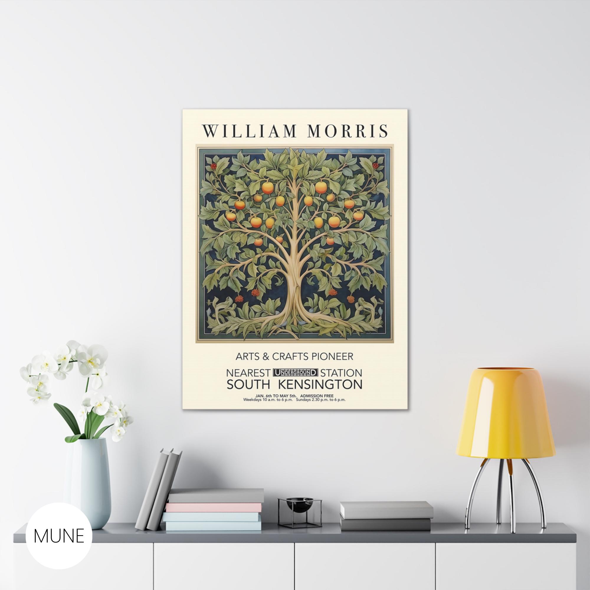 William Morris Tree Print: Vintage Botanical Art Nouveau DIY Canvas - Etsy