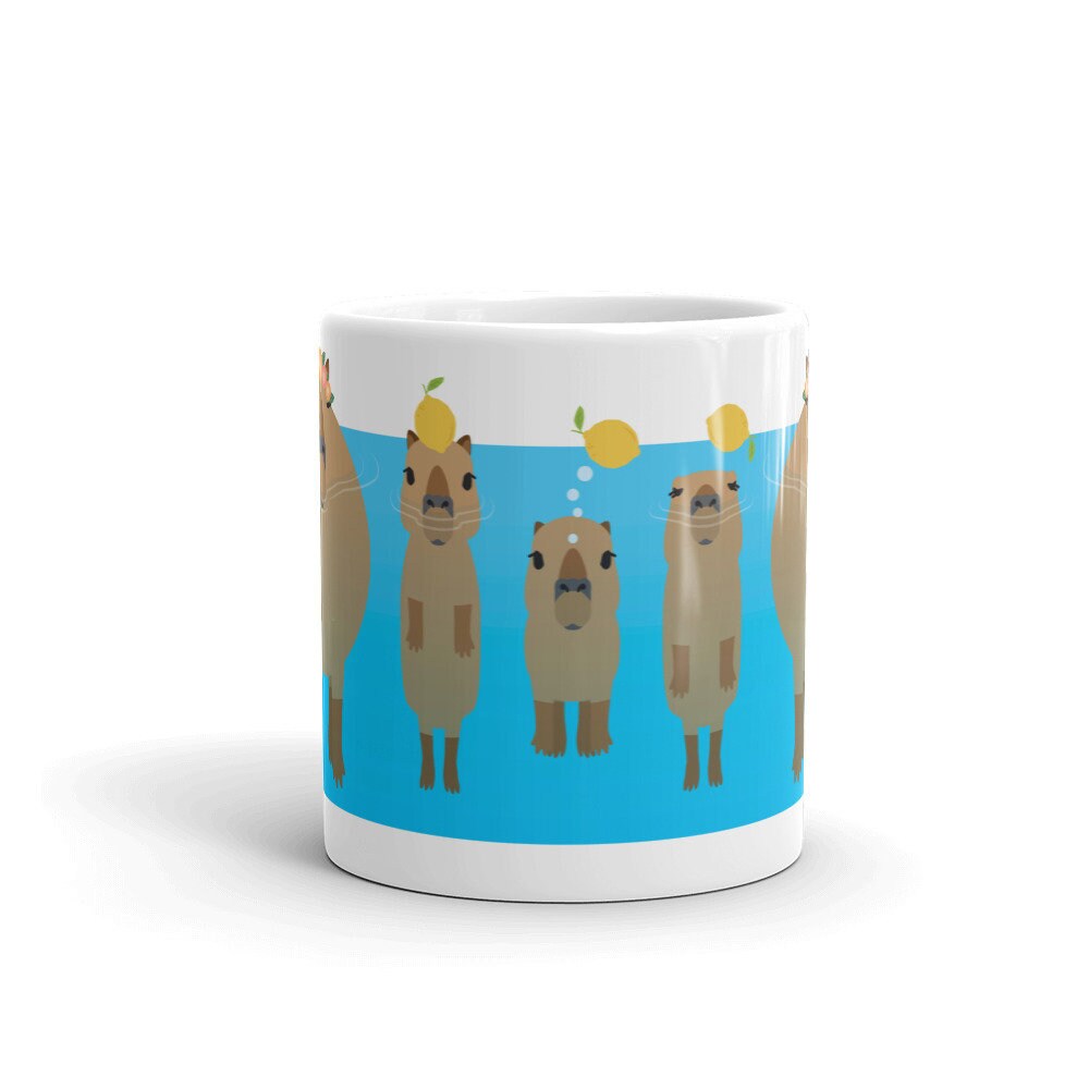 Capybara Family Mug / Capybaras in Water / Cute Animal Coffee - Etsy