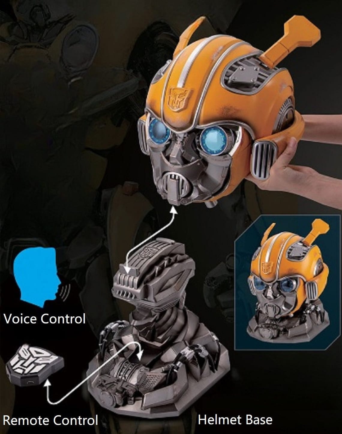 Transformer Bumblebee Helmet Mask Wearable Bumble Bee Helmet - Etsy ...