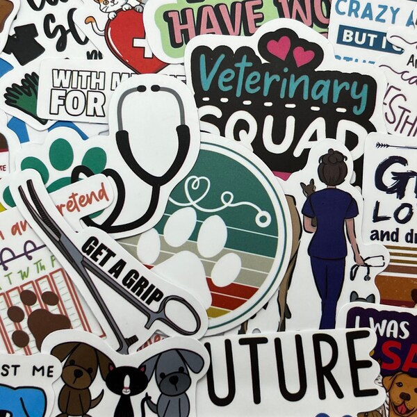 Vet Nurse Sticker - Etsy