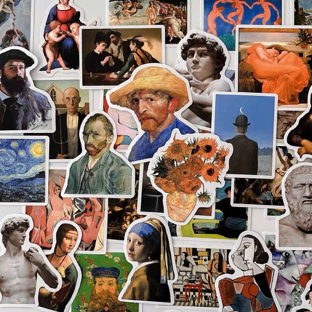 Classic Museum Collection Sticker Set Surrealism/ Cubism/ - Etsy