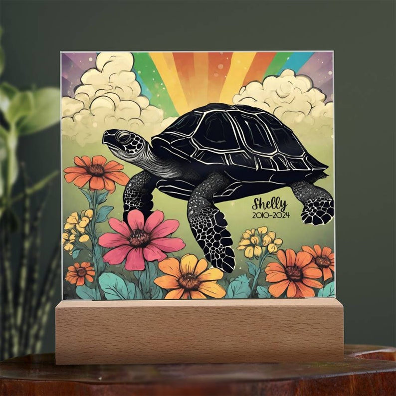 Personalized Turtle Memorial Gift Turtle Loss Sympathy Gift Turtle ...