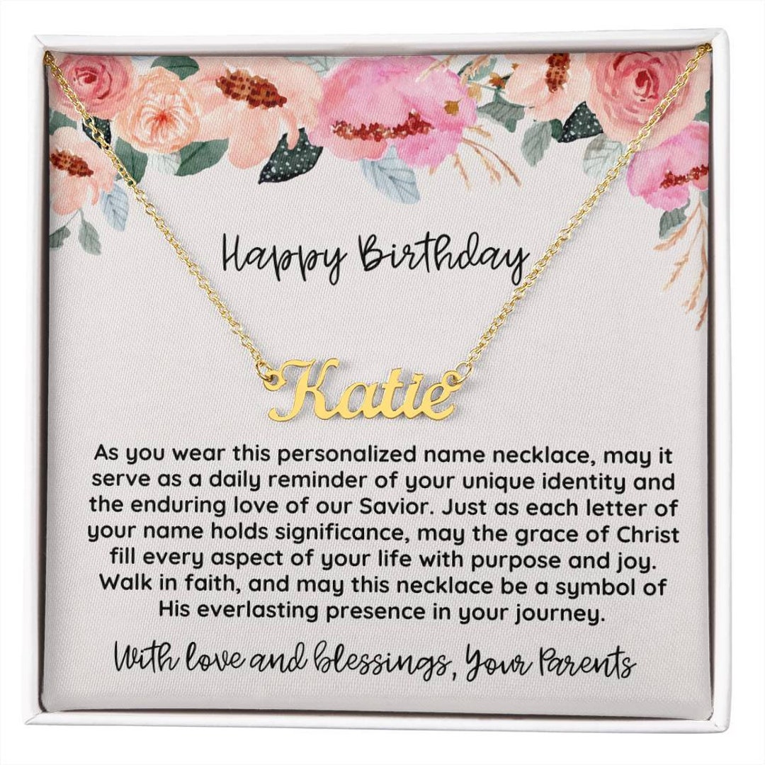 Personalized Christian Gift for Her Christian Birthday Gift Religious ...