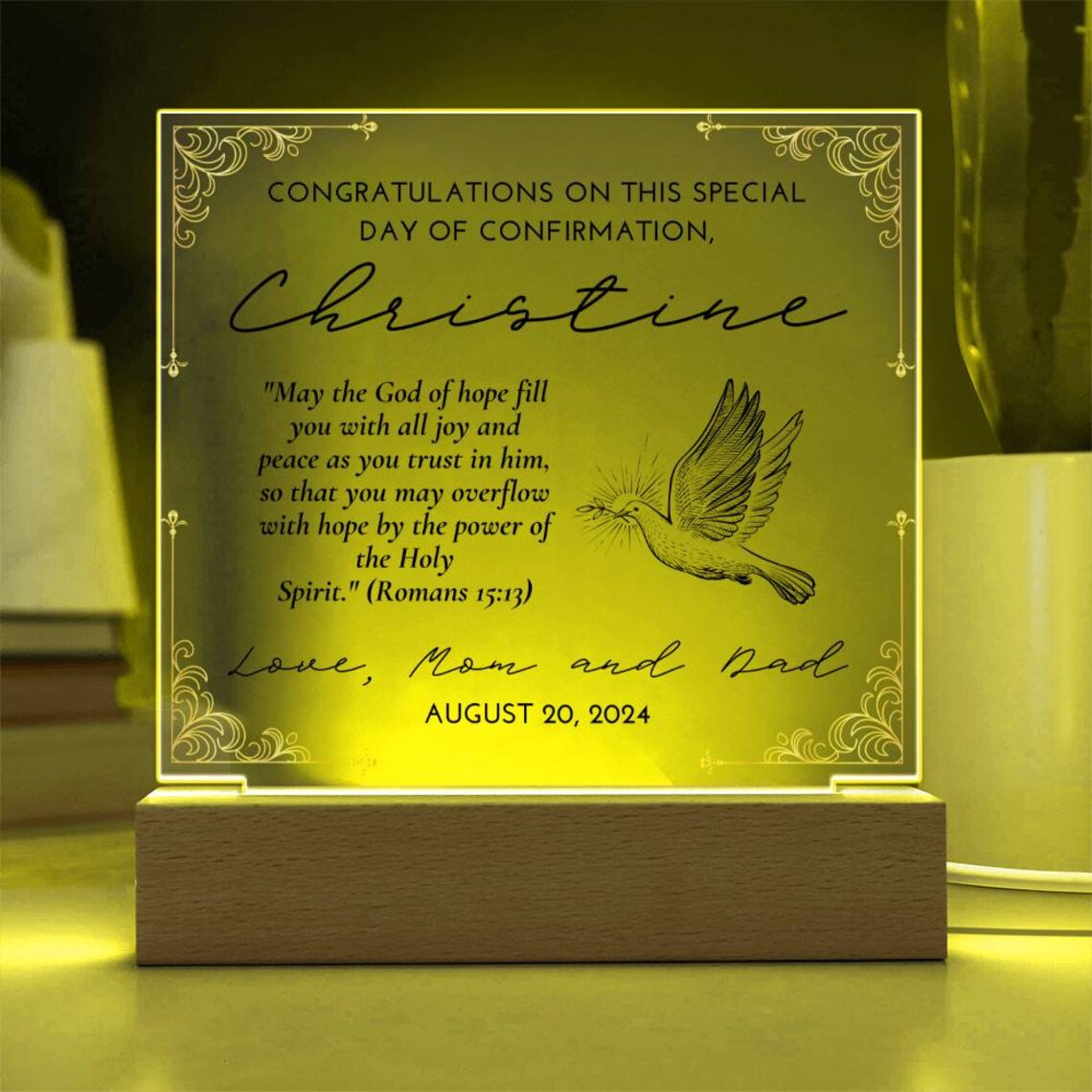 Personalized Confirmation Gift for Girl Catholic Confirmation Gift for ...