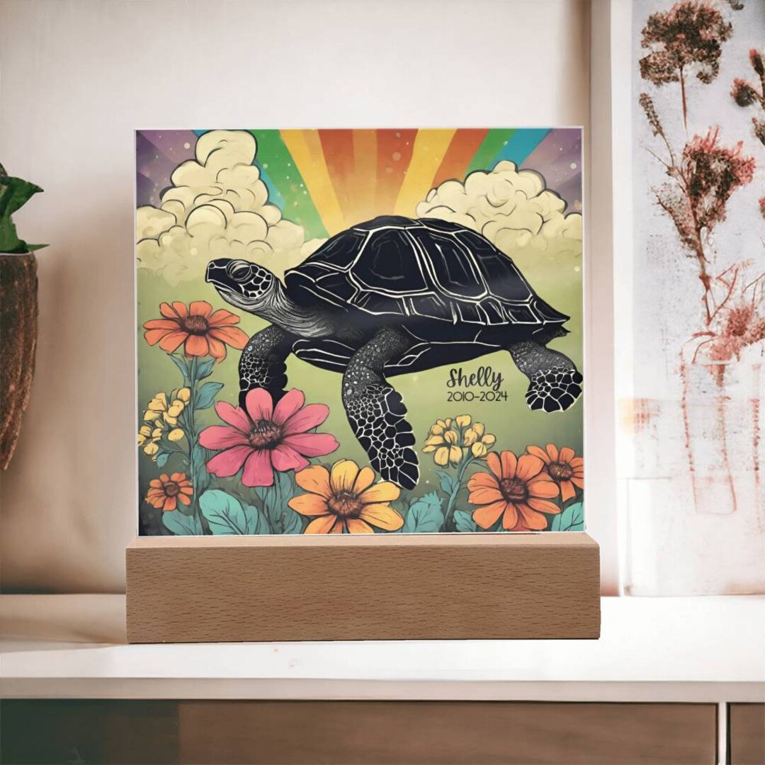 Personalized Turtle Memorial Gift Turtle Loss Sympathy Gift Turtle ...
