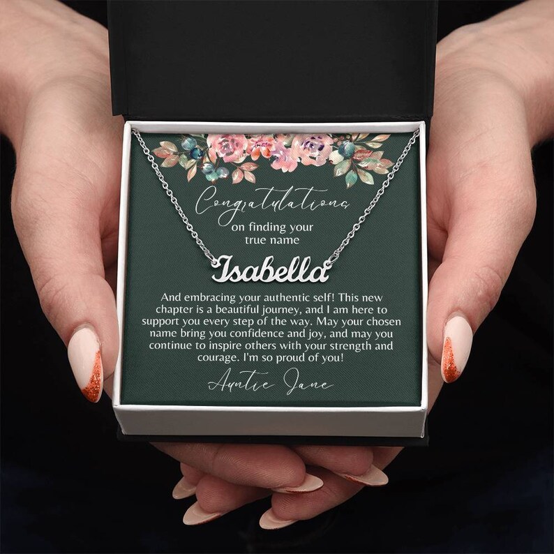 Personalized Transgender Name Change Gift for Transgender Pride Month ...