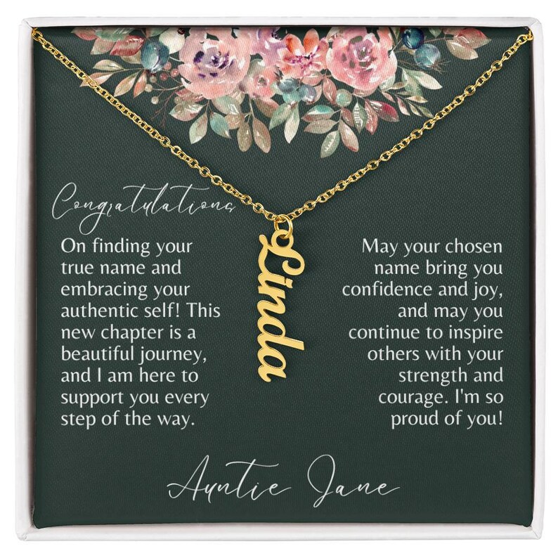 Personalized Transgender Name Change Gift for Transgender Pride Month ...