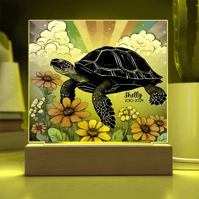 Personalized Turtle Memorial Gift Turtle Loss Sympathy Gift Turtle ...
