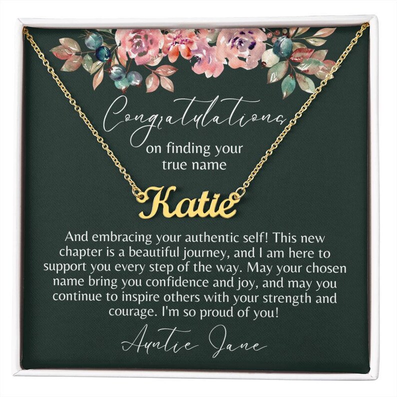 Personalized Transgender Name Change Gift for Transgender Pride Month ...