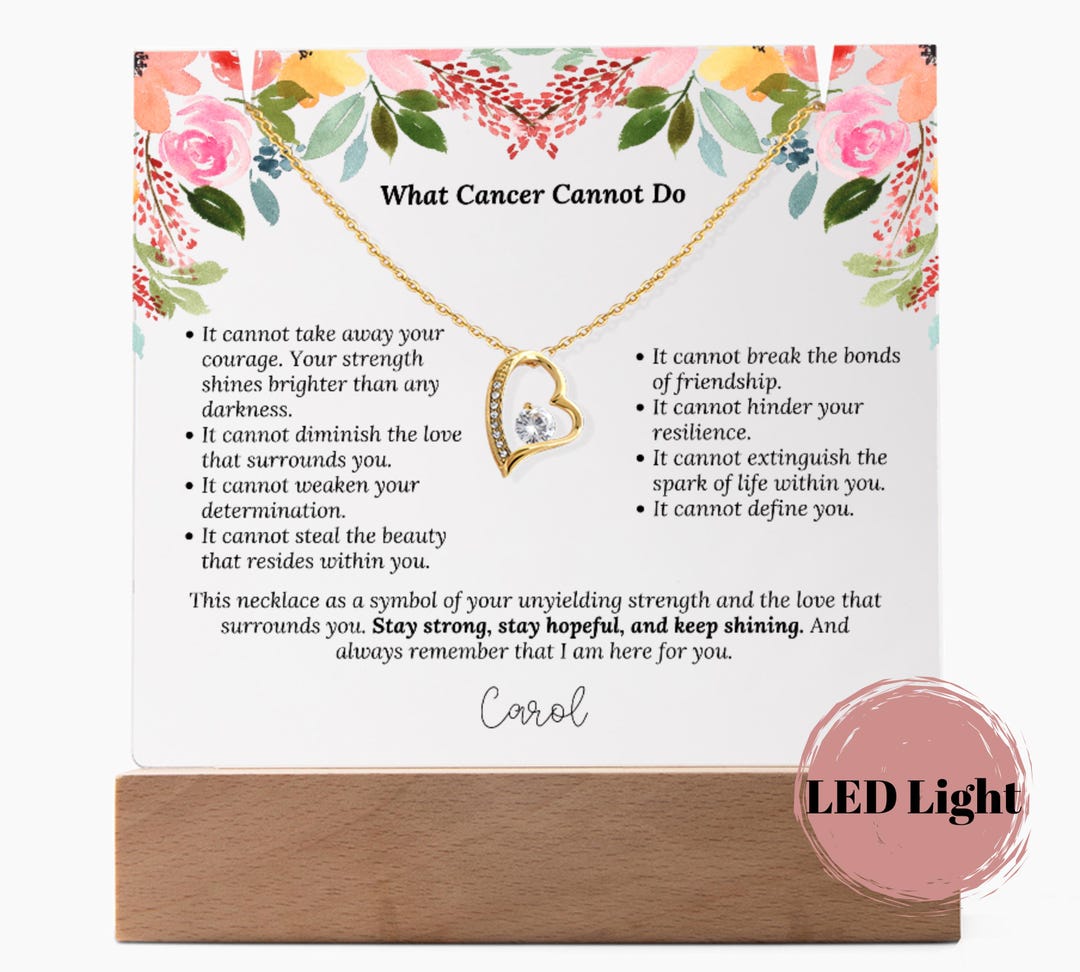 What Cancer Cannot Do Keepsake Cancer Warrior Gift Friend Cancer ...