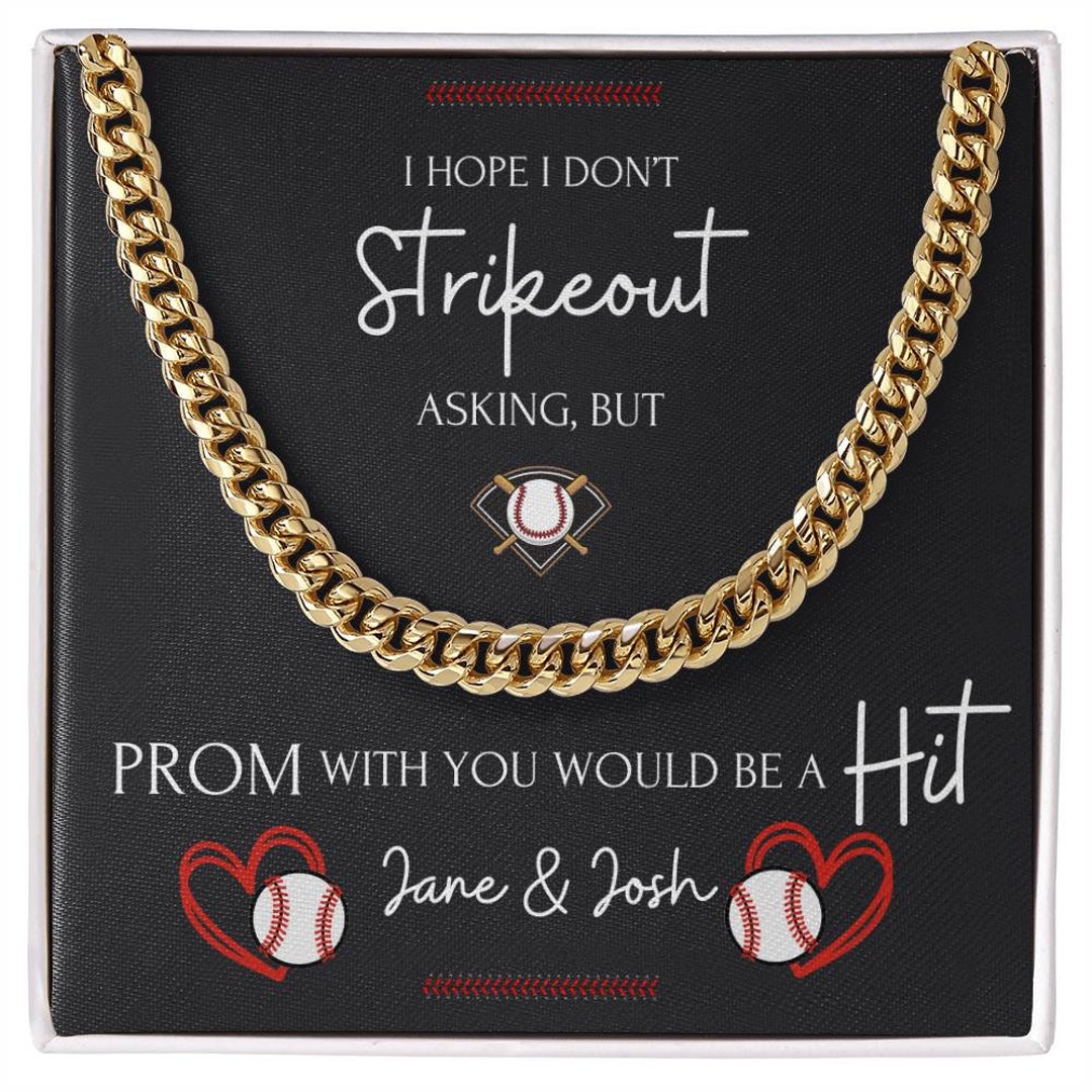 Personalized Baseball Promposal for Him Baseball Theme Prom Proposal ...