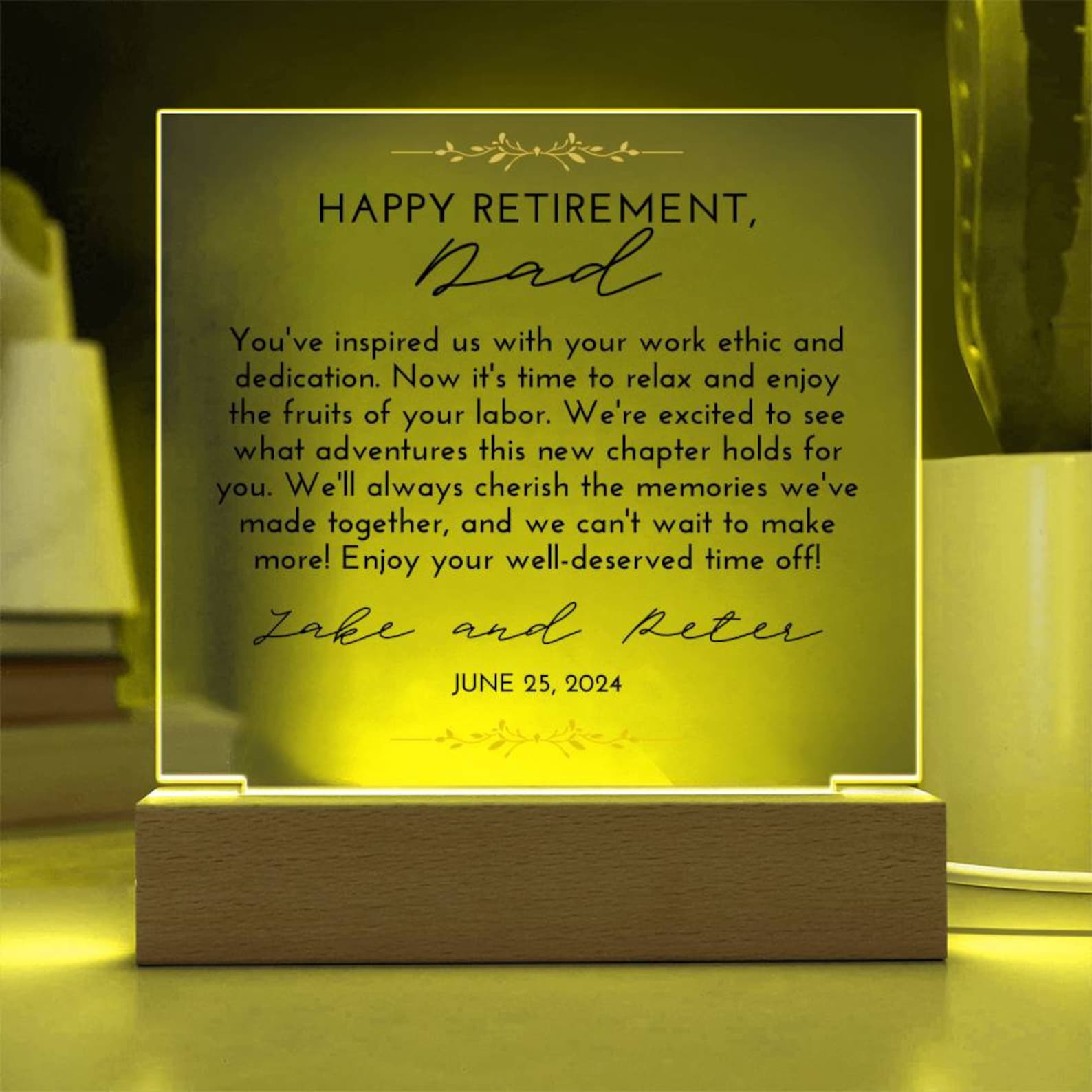 Personalized Retirement Gift for Dad Retirement Gift for Father Custom ...