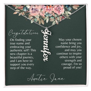 Personalized Transgender Name Change Gift for Transgender Pride Month ...