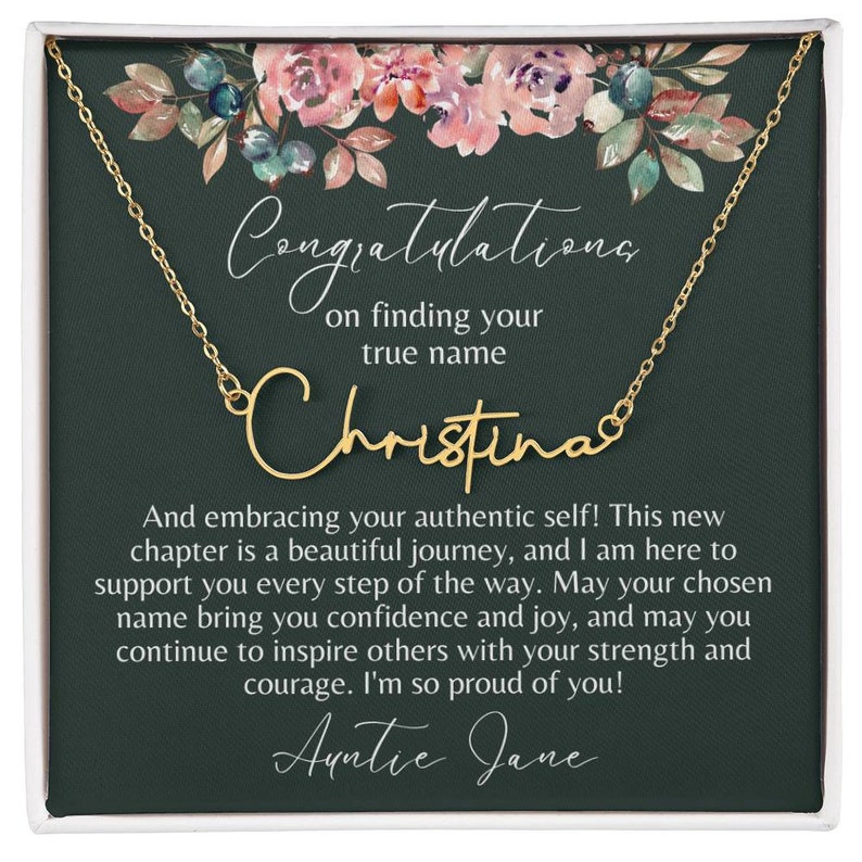 Personalized Transgender Name Change Gift for Transgender Pride Month ...