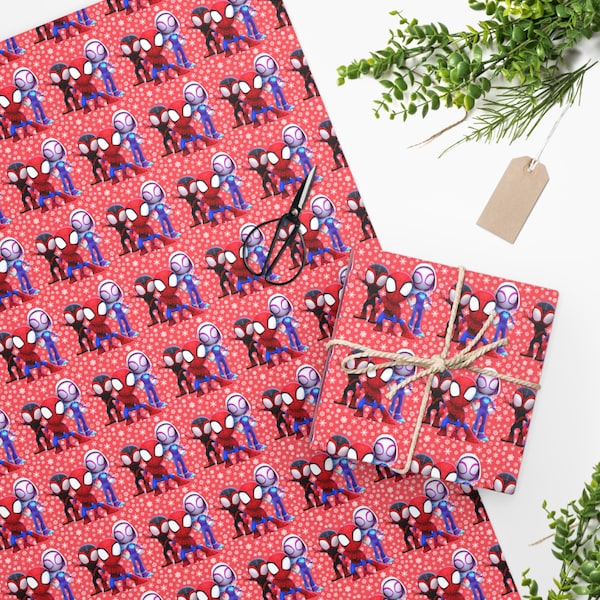 Spidey Wrapping Paper - Etsy