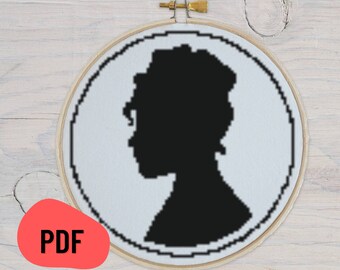 Bridgerton Cross Stitch Pattern Lady Whistledown's | Etsy