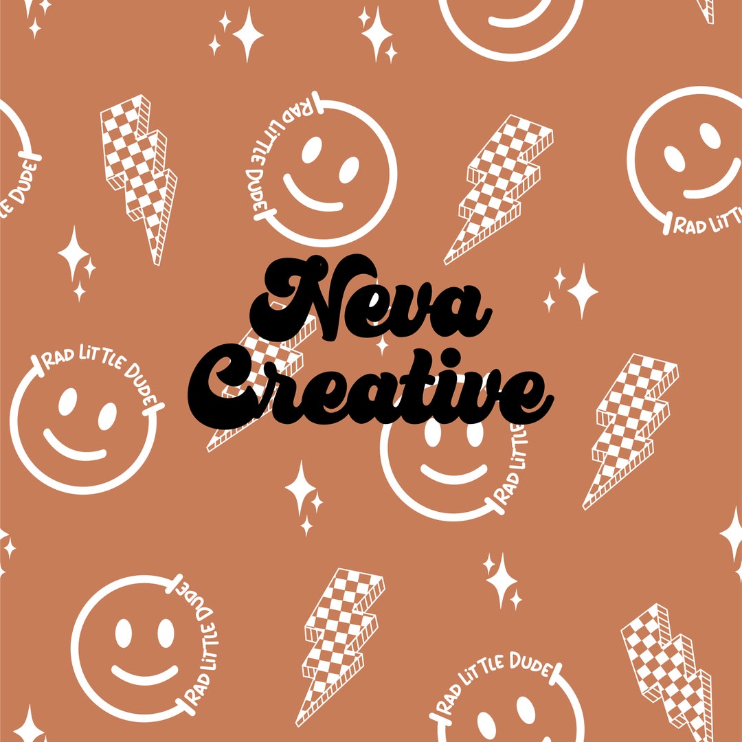 Smiley Face Checkered Lightning Bolt Seamless Pattern (JPG File) - Etsy