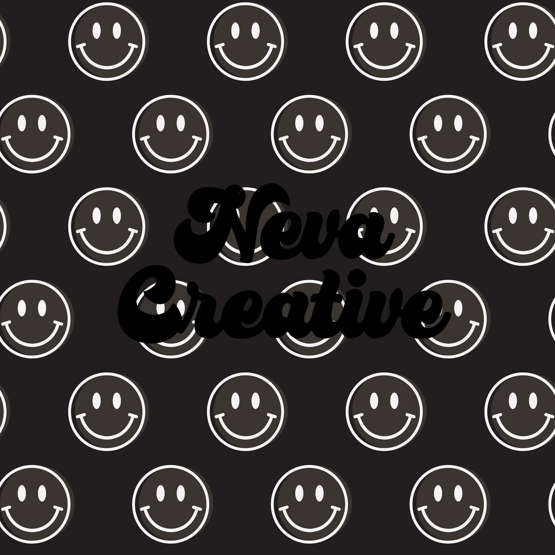 Smiley Face Seamless Pattern: Colorful Smile Design (JPG File) - Etsy