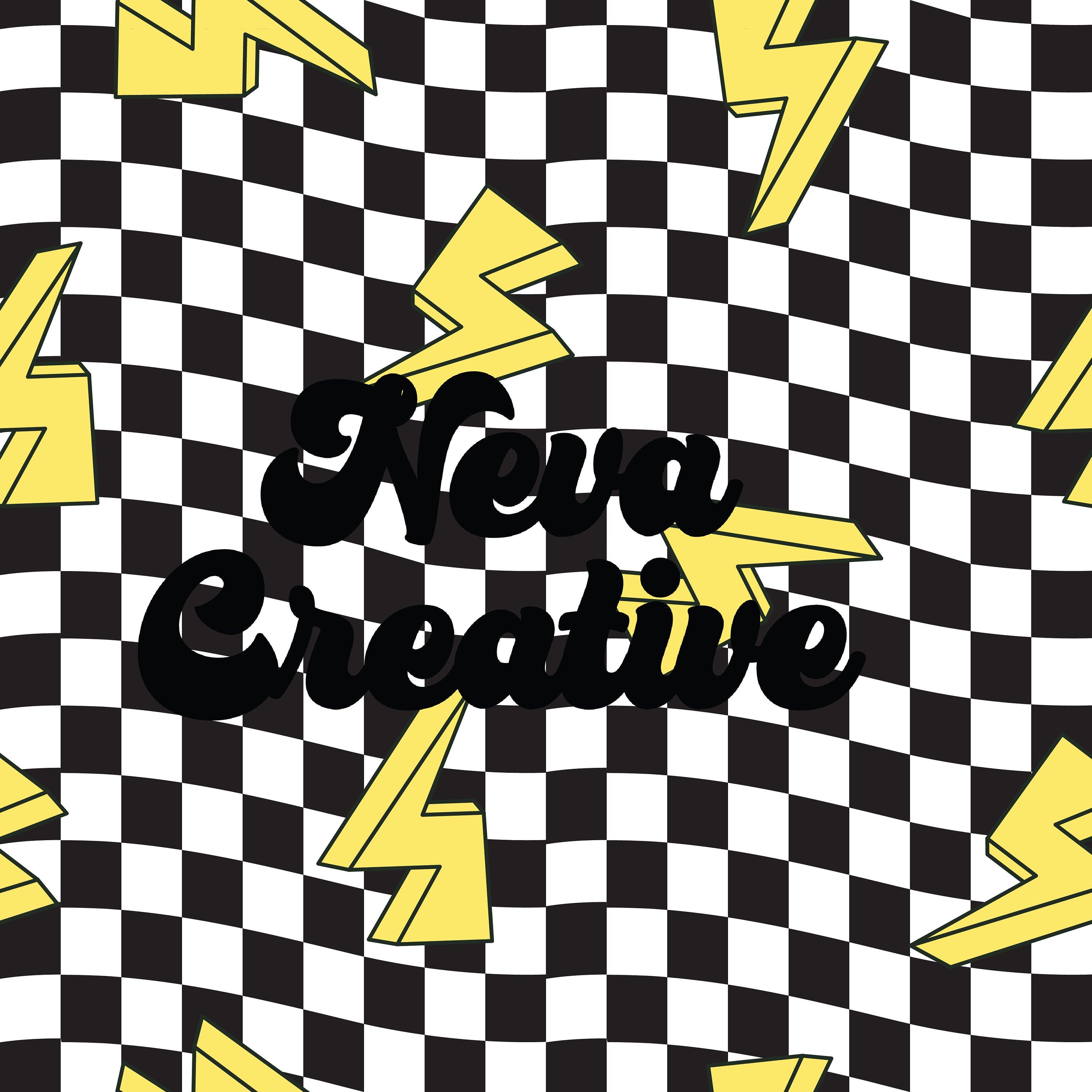 Checkered Bolt Seamless Digital Pattern, Checkered Lightning Bolt ...