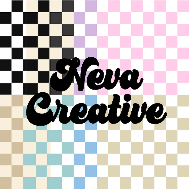 8 Piece, Black and White Checkered Digital Paper, Seamless Checkered ...