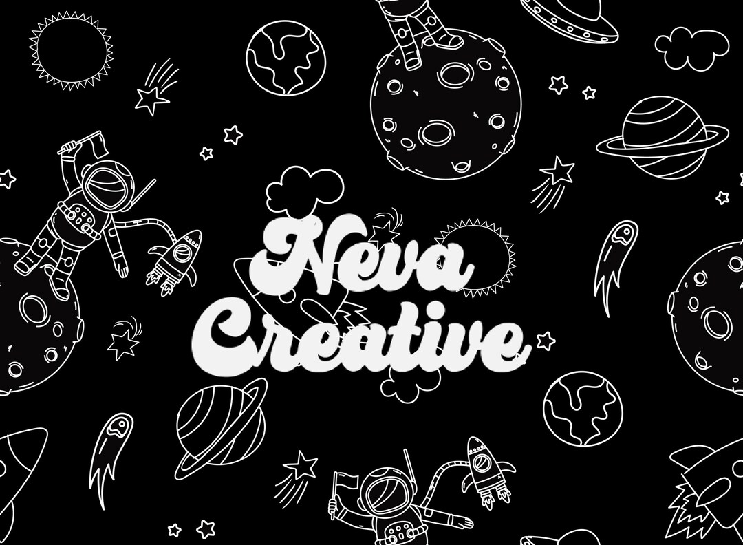 Space | Seamless Pattern | Digital Paper | Commercial Use | Baby Fabric ...