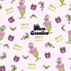 Christmas Grinch | Seamless Pattern | Digital Paper | Commercial Use ...