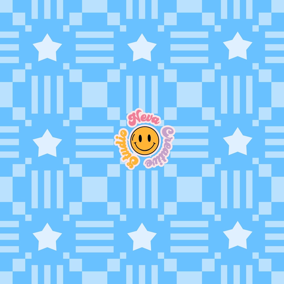 Checkered Stars Seamless Pattern: Black & White Digital Paper ...