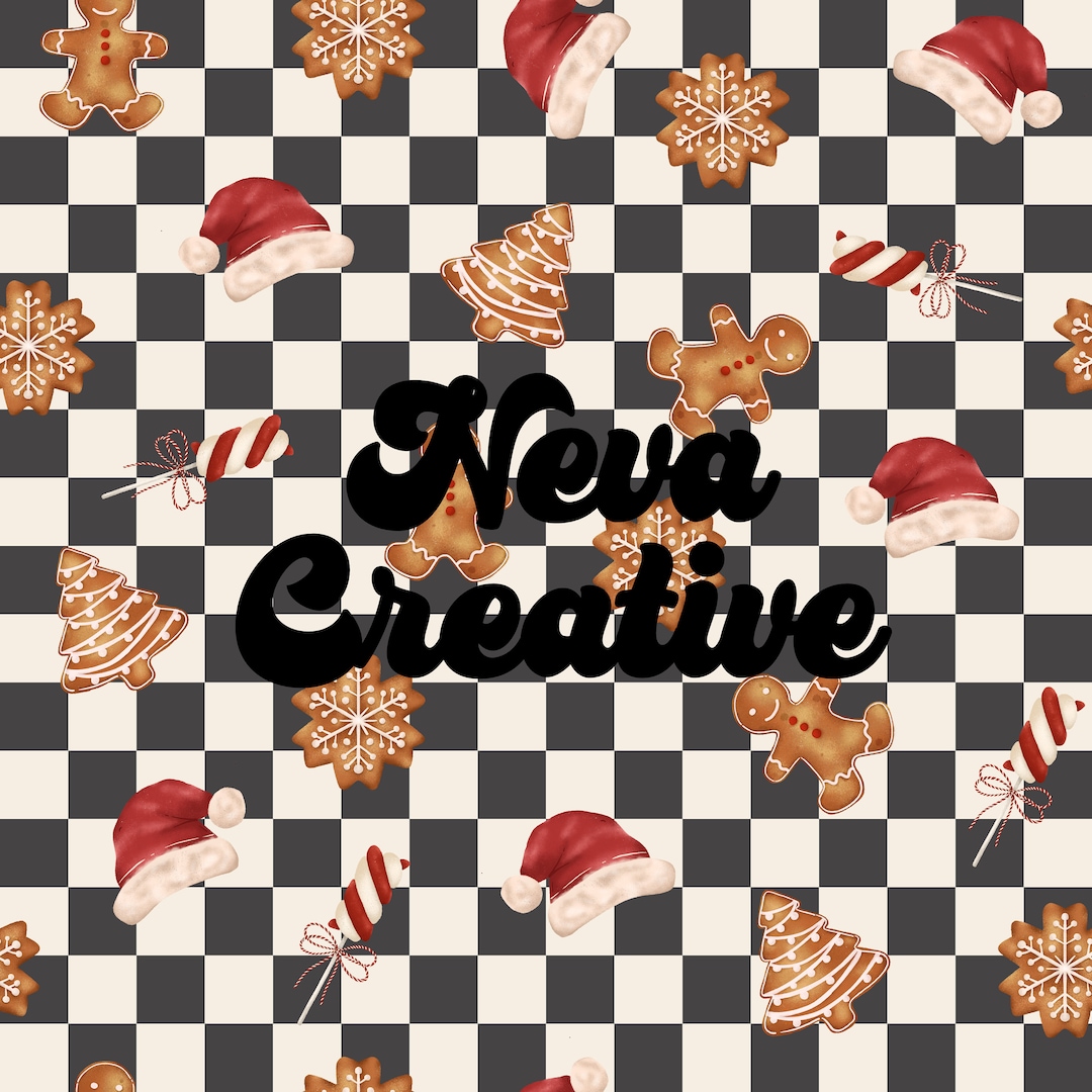 Christmas Checker Seamless Pattern: Holiday Fabric (digital Paper) - Etsy