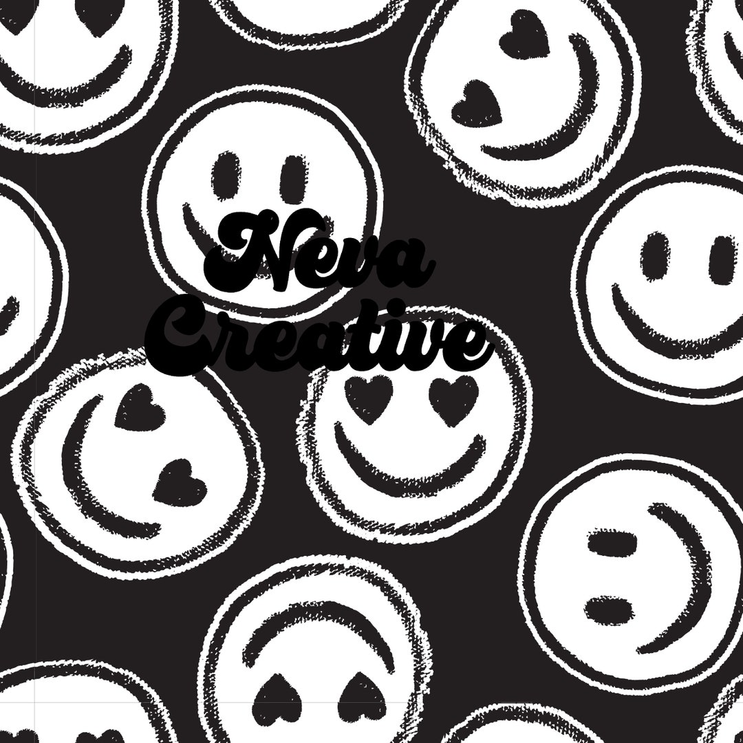 Smiley Face Seamles Pattern Seamless Repeat Pattern for Fabric ...