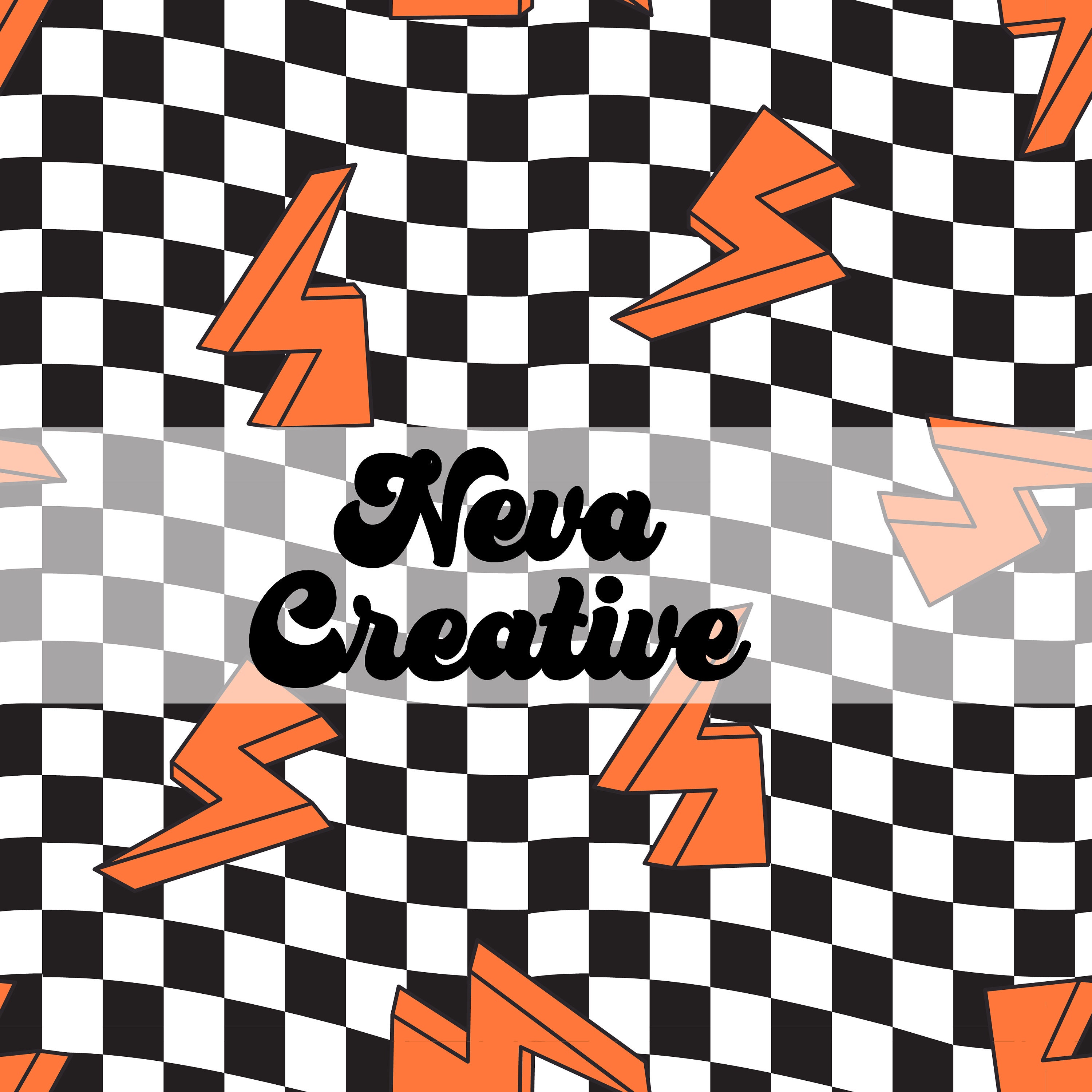Checkered Bolt Seamless Digital Pattern, Checkered Lightning Bolt ...