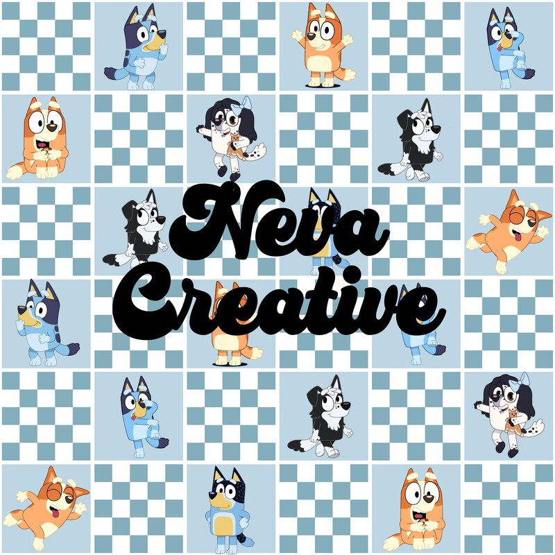 Bluey Seamless Digital File - Etsy