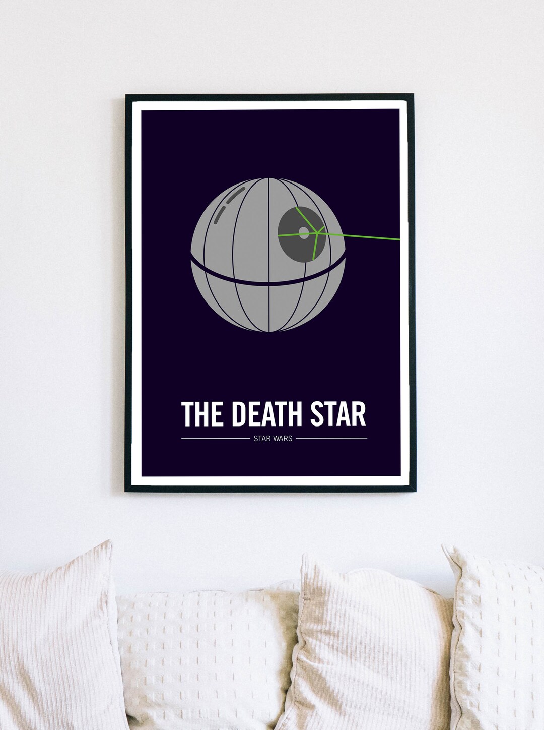 Death Star Poster Graphic Print - Etsy