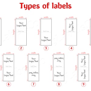 Fold Over Labels - Custom Clothing Labels for Handmade Items on Organic ...