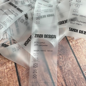 50 Silicone Tags, Woven Labels, Custom Fabric Labels, Silicone Tags for ...