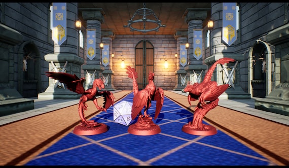 Feathered Raptors Dragon Trappers Lodge Resin Printed Mini | Etsy