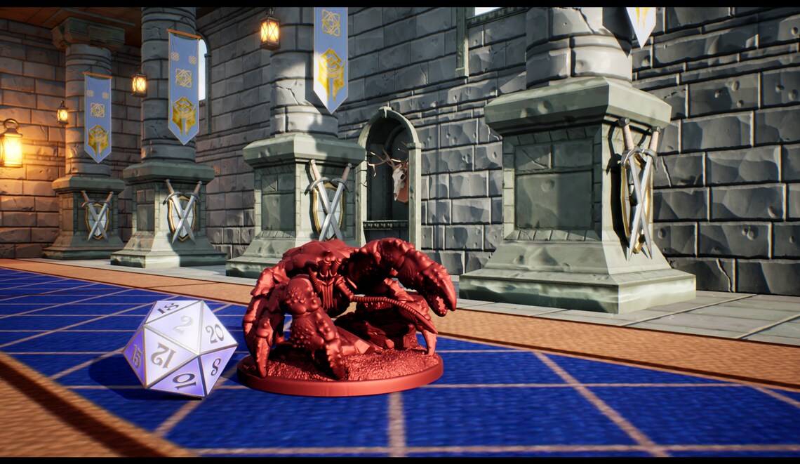 Giant Coconut Crab Dragon Trappers Lodge Resin Printed Mini With Primer ...