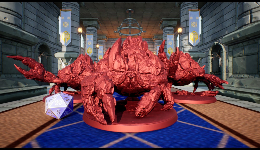 Giant Crab Dragon Trappers Lodge Resin Printed Mini With - Etsy