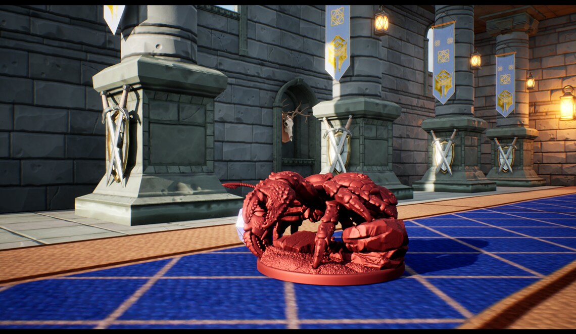 Giant Coconut Crab Dragon Trappers Lodge Resin Printed Mini With Primer ...