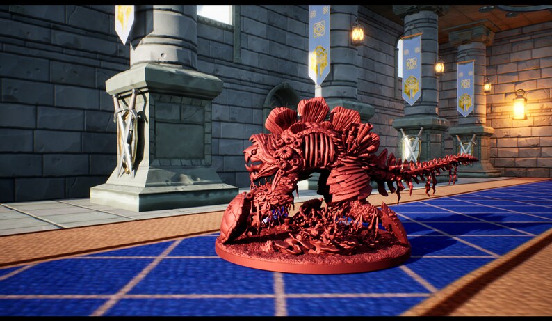 Coral Golem Dragon Trappers Lodge Resin Printed Mini With Primer Dnd ...