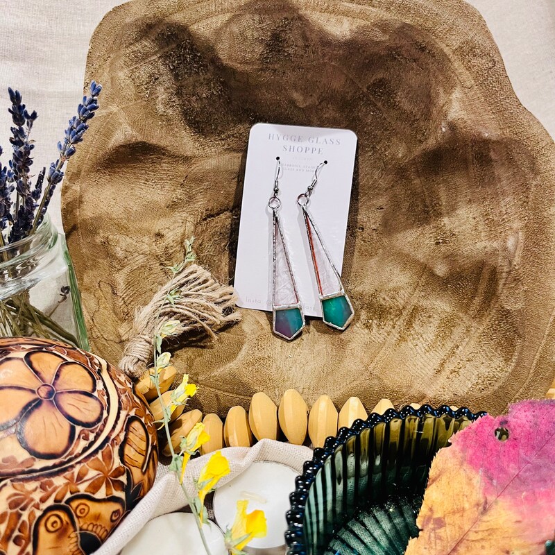 Stained Glass Earrings - Etsy