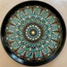 Mandala Dotting Tray Brown Blue Gold 36cm Home Decoration - Etsy