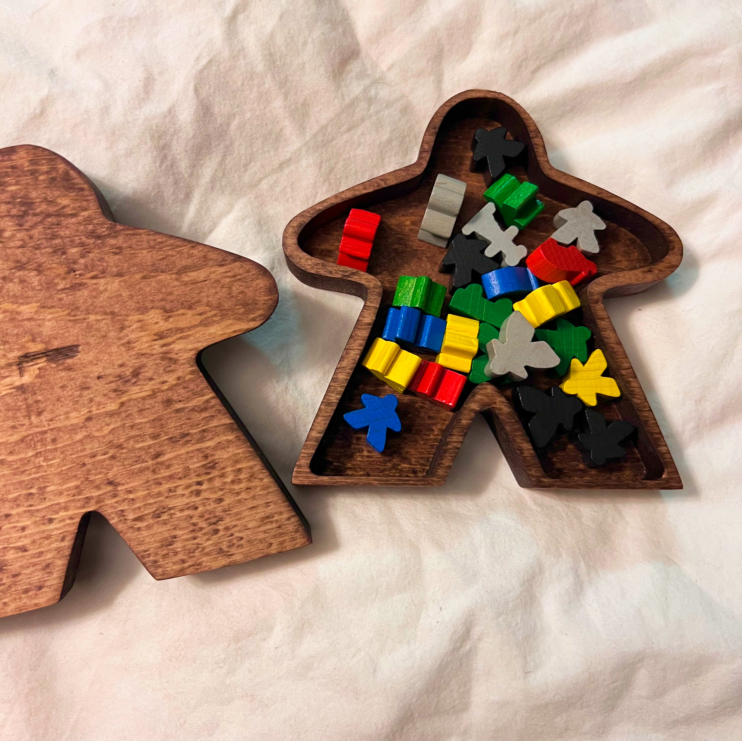 Meeple Box Component and Small Piece Storage Carcassonne Organizer - Etsy